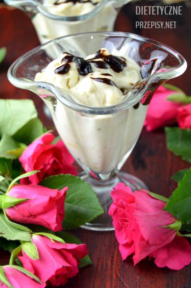 Kremowe lody z banana